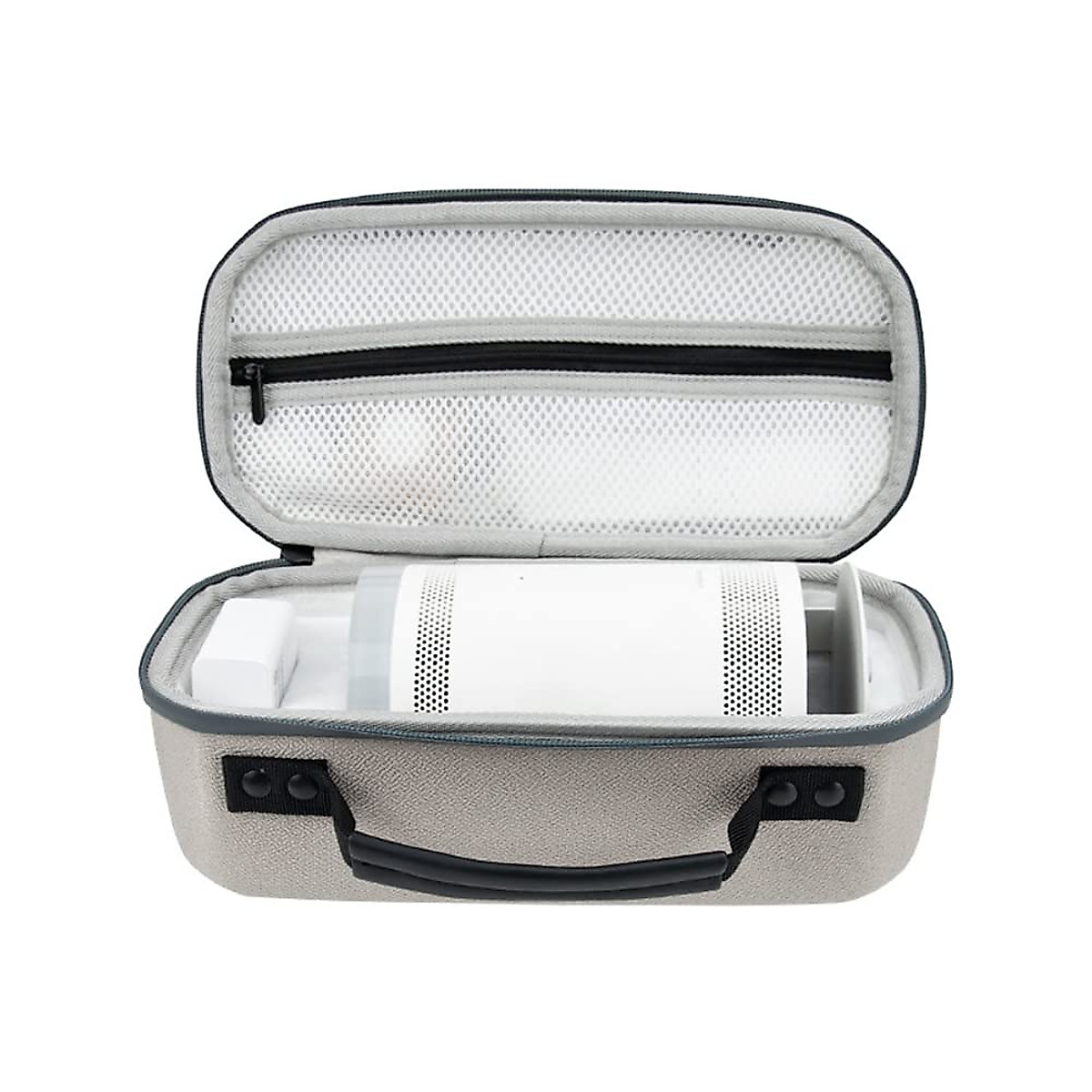 Freestyle Carrying Case Compatible with Samsung 30”- 100” Smart Portable Projector, Travel Storage Hard Case for SP-LSP3BLAXZA Indoor and Outdoor Home Theater, EVA Material