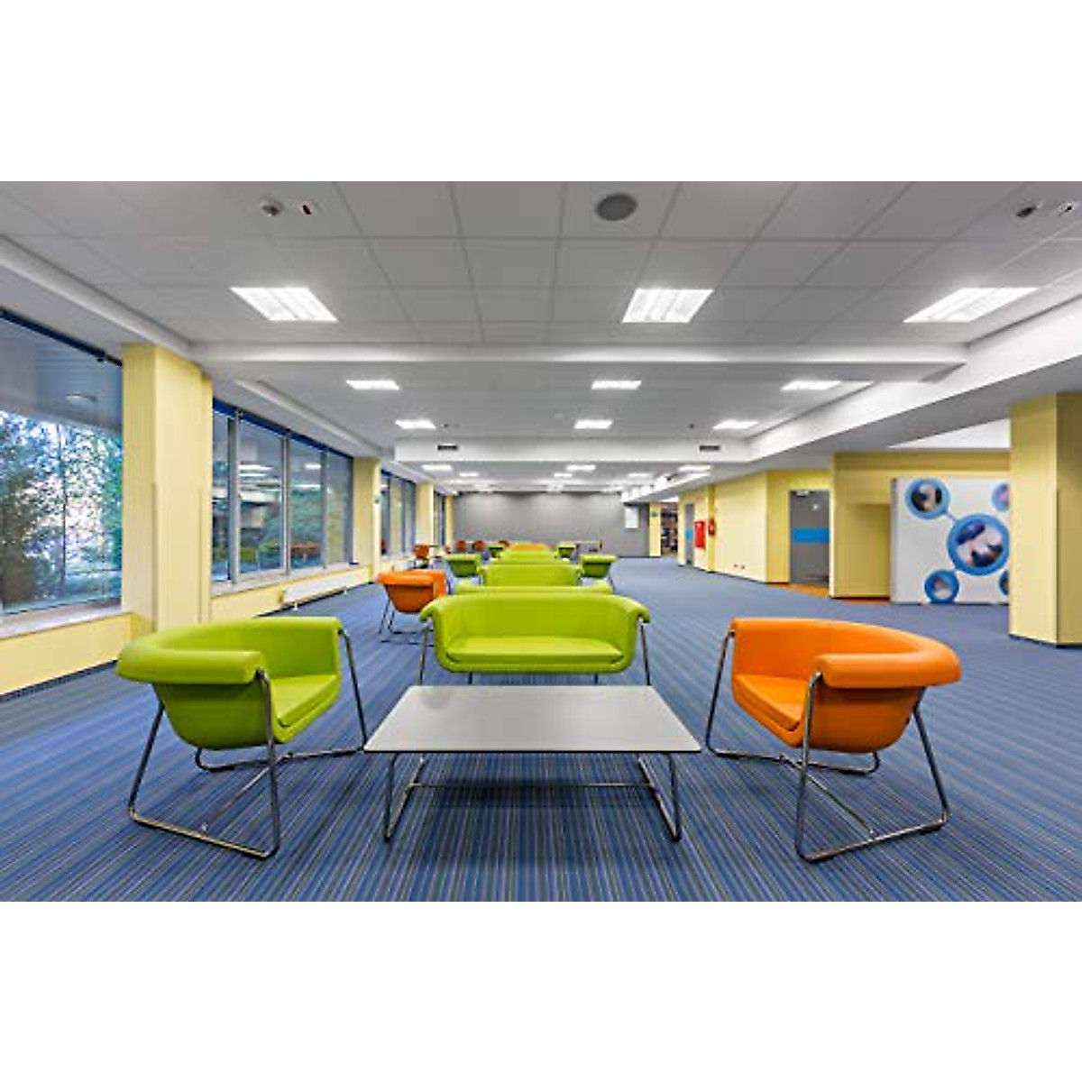 SYLVANIA T8 LEDlescent LED Linear Light Bulb, Non-Dimmable, Ballast-Free, 1100 Lumens, Frosted, 3000K, Warm White (75013)