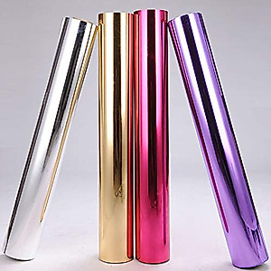 ANMINY 3.3x32.8ft Aisle Runner Mirror Rugs Roll Double Sided Bright Reflective Decorative Carpet for Romantic Wedding Birthday Graduation Party Ceremony Event Home Indoor Decor - Silver