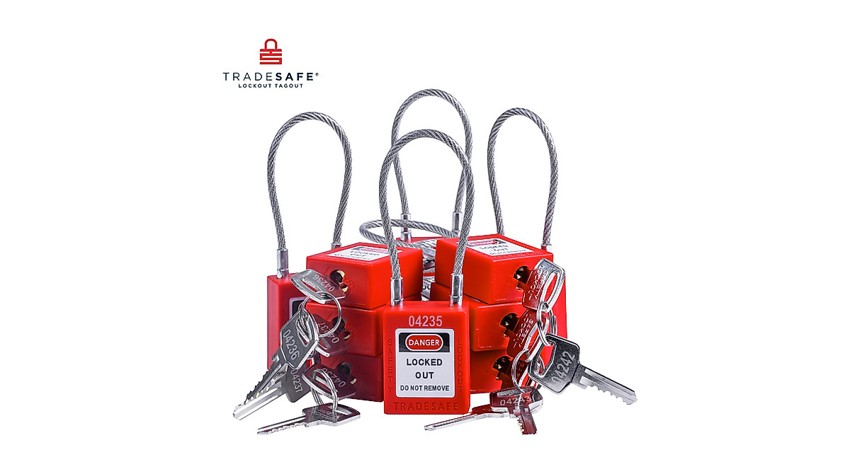 TRADESAFE Lockout Padlock Set - OSHA Compliant Safety Locks