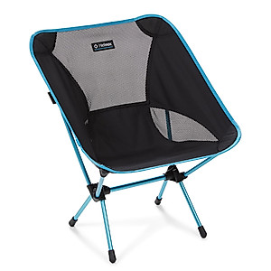 Helinox Chair One Original Lightweight, Compact, Collapsible Camping Chair, Black/Blue