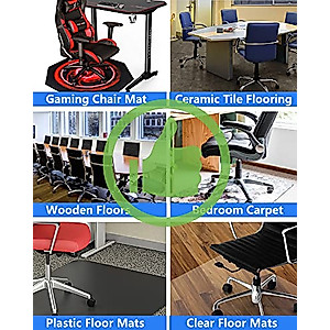 Office Chair Wheels Brozigo Chair Wheels Replacement 5-Pack, Office Chair Casters Heavy Duty Replacement for Hardwood Floors and Carpet, 2 inch Fits 99%, Black