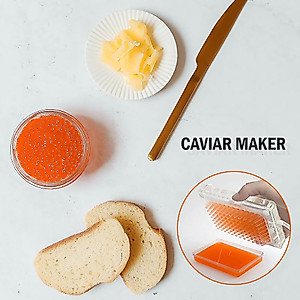 DUEBEL Molecular Gastronomy Kit Spherical Caviar Dispenser Caviar Maker Box Spherification Kit Caviar Making Box Spherification Dropper (with Big Syringe)