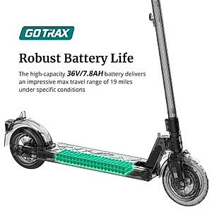 Gotrax APEX MAX Electric Scooter, 8.5" Pneumatic Tires, Max 19 Mile and 18Mph 350W Motor with Rear Single Shock, Bright Headlight and Taillight and Cruise Control, Foldable Escooter for Adult