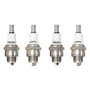4PK TORCH L7RTC Spark Plug Replace for Champion 859/RCJ7Y 863/RCJ8Y 852/RCJ6Y 853/CJ7Y 848/CJ8Y 858/CJ6Y, for NGK 6703/BPMR7A BPM7A BPMR6A, for BOSCH WSR5F 7547/WSR6F, for DENSO W22MPR-U, OEM