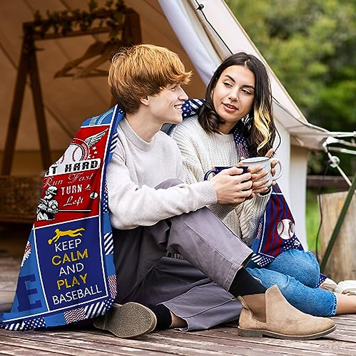 Baseball Blanket Ultra Soft Warm Flannel Throw Blanket Baseball Lover Baseball Team Blankets Gifts for Boys Adults Kids 50"X40"