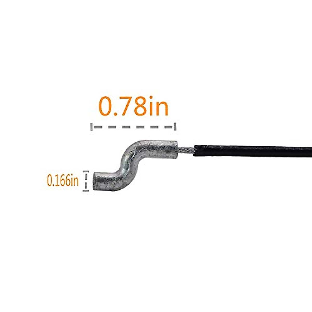 XVRTJ Parts Shop 746-04230 Snowblower Clutch Drive Cable for MTD Cub Cadet Snow Thrower Auger Cable 3090 2840 2410 2620 47 1/2" 946-04230 946-04230A