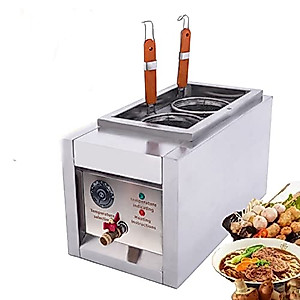 Pasta Cooker 2 Holes Noodle Cooking Machine 30-110℃ Pasta Cooking Tool 110V 2KW for Noodles Pasta Dumplings Soup