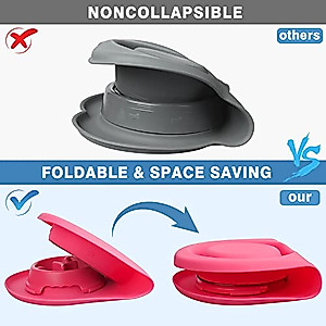 WESEN Dog/Cat Slow Feeder Bowl Insert, Slow Down Pet Eating, Soft Silicone Slow Feeding for Small Medium Size, Perfect with Stainless Steel Plastic Glass Ceramic Dog Bowls