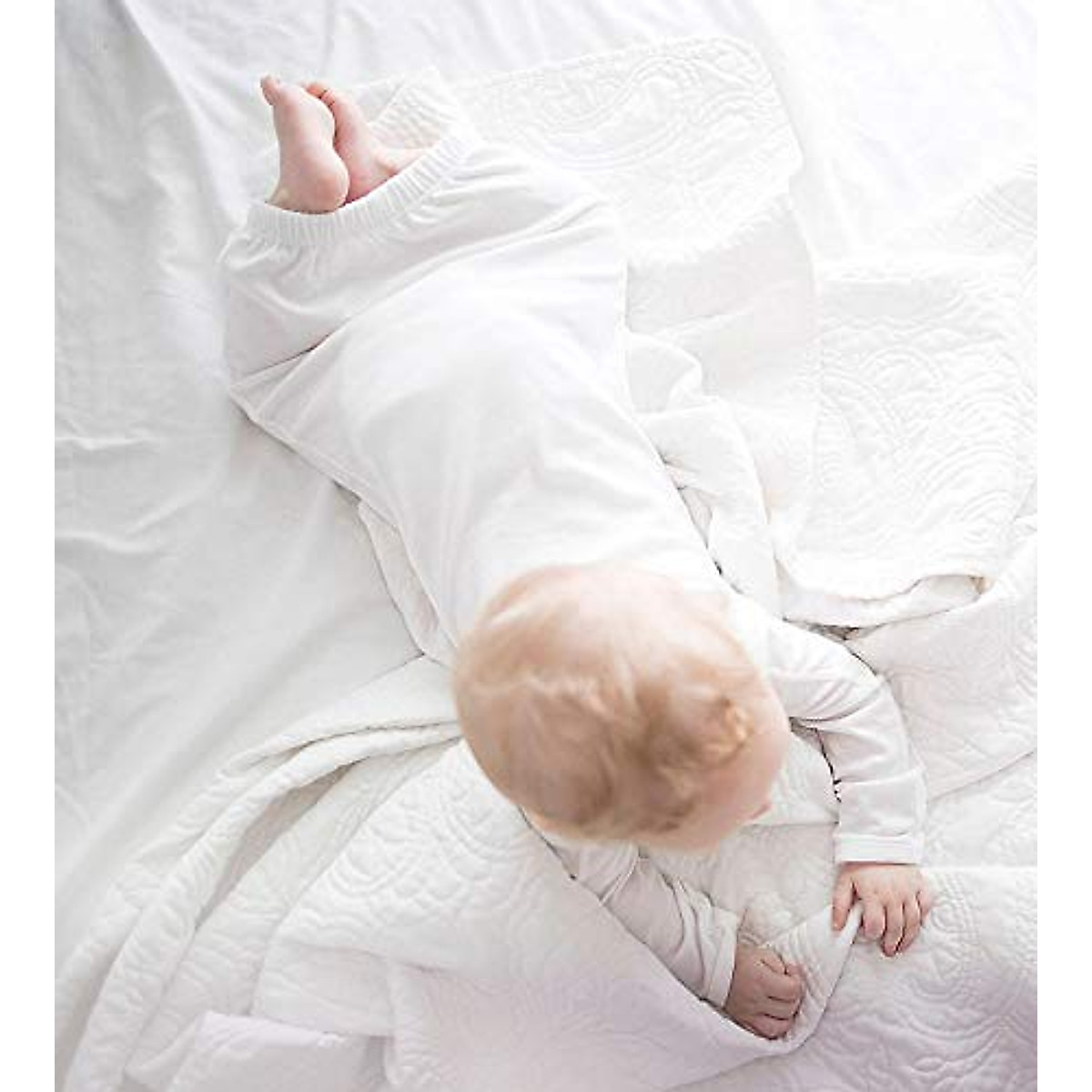 Burt's Bees Baby Unisex Baby Sleeper & Hat Set, One Size, 0-6 Months, 100% Organic Cotton infant and toddler nightgowns, Cloud/Heather Grey, 2-Pack US