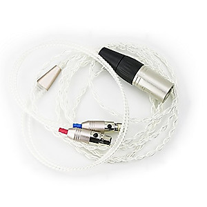 NewFantasia 4-pin XLR Balanced Male HiFi Cable Compatible with Audeze LCD-2, LCD-4, LCD-3, LCD-X, LCD-XC Headphones Replacement Audio Upgrade Cable 1.5m/4.9ft