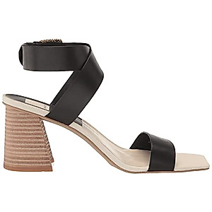 Dolce Vita Women's Paytin Heeled Sandal, Black Leather, 6