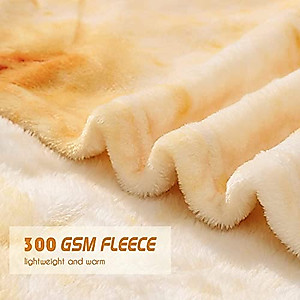 Acteb Burrito Tortilla Blanket Gifts for Kids Teens 60in, 300GSM Double Sided Print Novelty Soft Flannel Wrap Round Throw Blankets Home Decor Food Taco