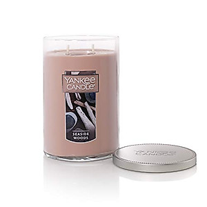 Yankee Candle Seaside Woods Scented, Classic 22oz Large Tumbler 2-Wick Candle, Over 75 Hours of Burn Time