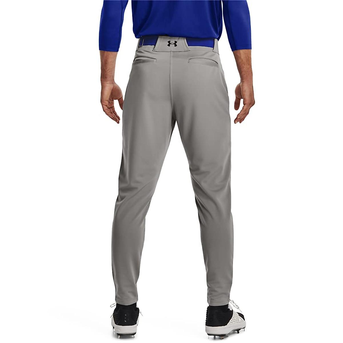 Under Armour Men's Utility Baseball Straight Leg Pant Pipe 22, (080) Baseball Gray / / Black, X-Large