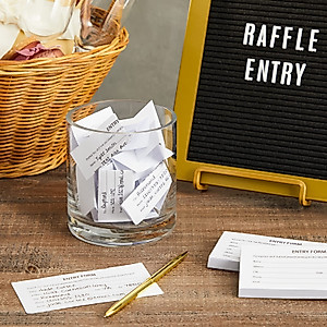 Juvale 2000 Raffle Ticket Sheets, Blank Entry Forms for Contests, School Events (White, 20 Pads)