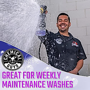 Chemical Guys CWS20764 Extreme Bodywash & Wax Foaming Car Wash Soap (For Foam Cannons, Foam Guns or Bucket Washes) For Cars, Trucks, Motorcycles, RVs & More, 64 fl oz (Half Gallon) Grape Scent