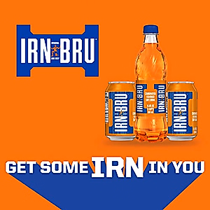 IRN-BRU From AG Barr The Original and Best Sparkling Flavored Soft Drink | A Scottish Favorite | 16.9 Fluid Ounce (Pack of 12)