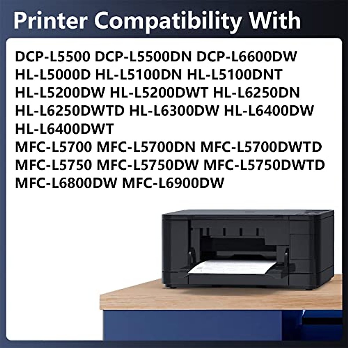 TN3420 Toner Cartridge for Brother, Compatible DCP-L5500 DCP-L5500DN DCP-L6600DW HL-L5000D HL-L5100DN HL-L5100DNT HL-L5200DW HL-L5200DWT HL-L6250DN HL-L6250DWTD HL-L Black*1