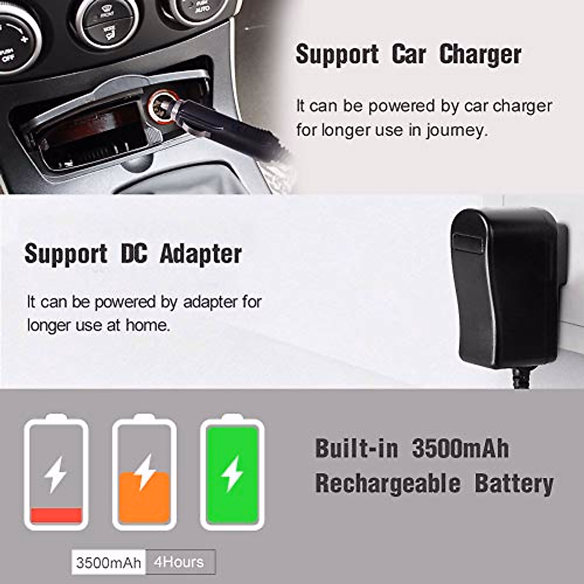 JEKERO 16.9" Portable DVD Player with 14.1" Large Swivel Screen, DVD Player Portable with 6 Hrs Rechargeable Battery, Mobile DVD Player for Kids, Sync TV, Support USB SD Card with Car Charger (Blue)