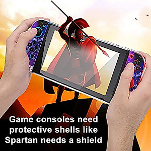 FNAF Ba-llora Case Compatible with Nintendo Switch, Shock-Absorption Anti-Scratch Protection Case, Crystal Clear Case for Nintendo Switch