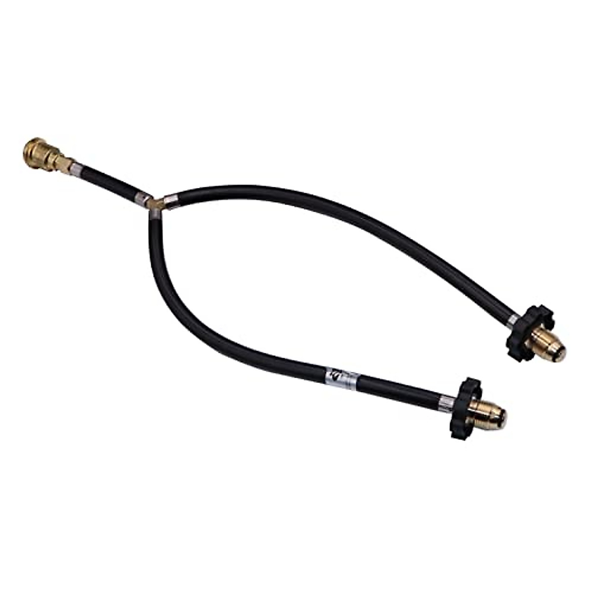 METER STAR 350 PSI High Pressure Universal Dual Propane Tank Connection Kit, Propane Y Splitter Hose Adapter Kit Connect 5-100 lbs Cylinder Tank for Grill, Heater, Fire Pit, Fireplaces