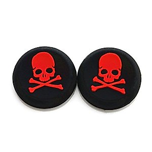 Gametown 2 Silicone Thumb Grip Stick Cover Caps For Sony PS4 PS3 PS2 Xbox 360 Xbox one Analog Controller Red