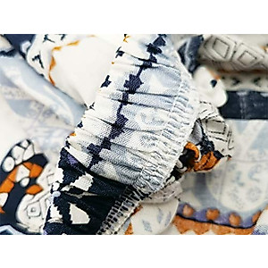 Rysly Baby Girls Boho Elephant Tops Harem Pants 2 Piece Outfits Multicolor Blue 110