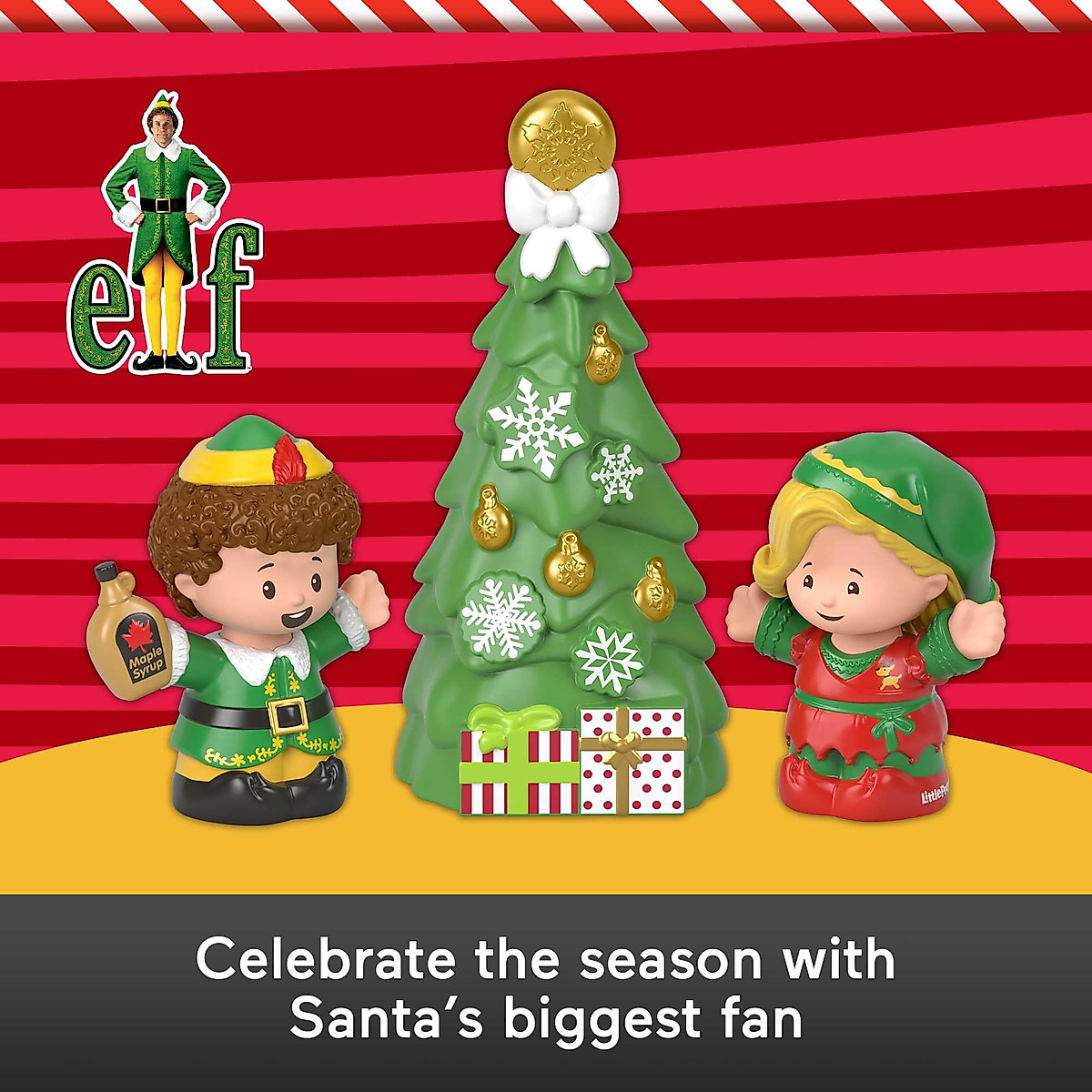 Little People Collector Elf Movie Special Edition Figure Set in Christmas Display Gift Box for Adults & Fans