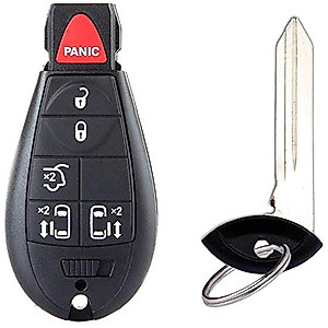 6 Button Keyless Entry Remote Car Key Fob Replacement M3N5WY783X IYZ-C01C Compatible for 2008-2014 Dodge Grand Caravan, 2008-2015 Chrysler Town & Country
