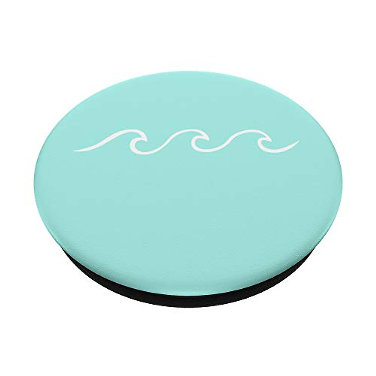 cute minimalist soft aesthetic beach surf green wave kawaii PopSockets Swappable PopGrip