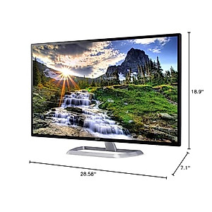 Acer EB321HQU Cbidpx 31.5" WQHD (2560 x 1440) IPS Monitor (Display Port, HDMI & DVI port),Black (Renewed)