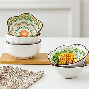 RareCi Soy Sauce Dish, Dipping Bowls Sets of 6, 1.2 Oz Porcelain Dip Serving Bowls & Bowl, Small Bowls for Side Dishes, Sushi, Sauce, Ingredient, Mini Tiny Bowls(Mixed)