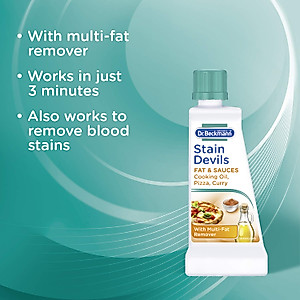 DR BECKMANN 6561 Stain Devils Cooking Oil and Fat, 50 ml, Plastic, High End-3