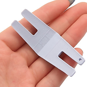 2PCS Sewing Tools Button Clearance Plate Button-Reed Hump Jumper Presser Foot 413105601 Fit All Husqvarna Viking Pfaff Brother Singer Juki Janome Sewing Machine