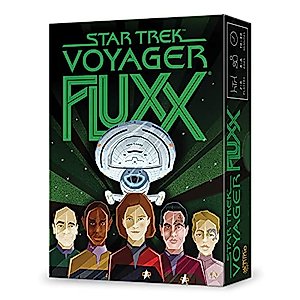 Star Trek Voyager Fluxx – Card Games Adults and Kids - 2-6 Players – Card Games for Family – 10-40 Mins of Gameplay – Games for Family Game Night – Card Games for Kids & Adults Ages 8+ - English