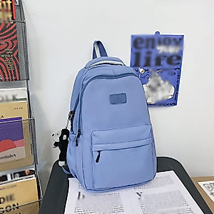 DINGZZ Fashion Women Backpack Waterproof Nylon Student Book Bag School Backpacks for Teenager (Color : D, Size : 31 * 20 * 46CM)