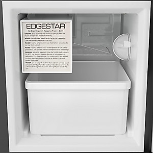 EdgeStar IB121 15 Inch Wide 12 Lbs. Capacity Built-In Ice Maker with 15 Lbs. Daily Ice Production - Stainless Steel
