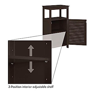 RiverRidge Ellsworth Single Door Floor Cabinet, Espresso