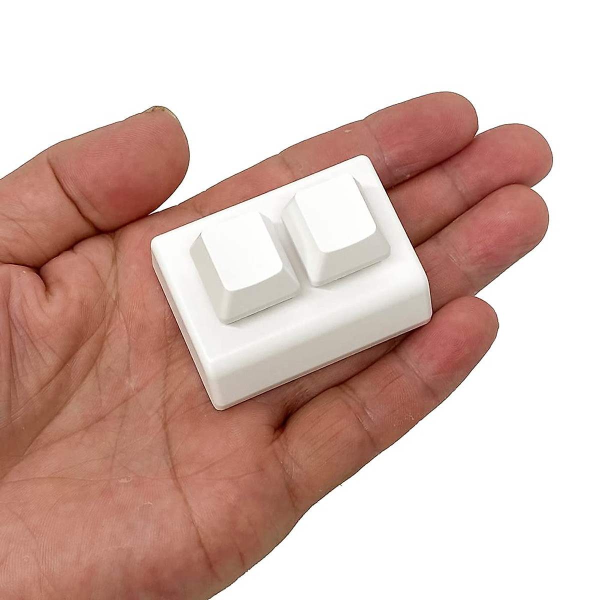 QINIZX USB 2-Key Mini Keypad One-Handed Mechanical Gaming Keyboard for Windows Mac OSU HID Programming Macro Keys RGB LED Backlit Updated Red Switch with 4.9ft Type-C USB Cable