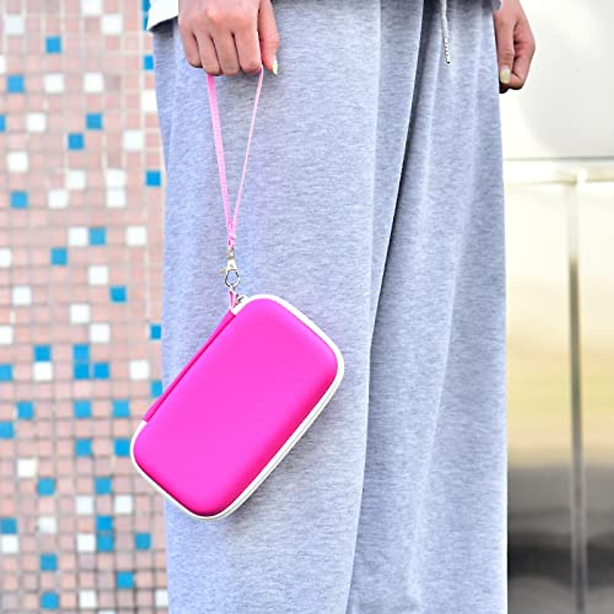 Case Only Compatible with Texas Instruments TI-30XIIS Scientific Calculator, Travel Office Calculators Storage Holder Bag with Extra Mesh Pocket for Pens, USB Cables and Accessories (Bag Only) - Red