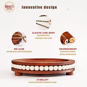 Royalty Forest Farmhouse Paper Towel Holder Wood – Handmade Wooden Paper Towel Holder Countertop for Kitchen – Black Paper Towel Holder Rustic – Boho Decor