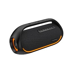 Tronsmart Bang(Upgraded) 60W Bluetooth Speakers with Subwoofer, IPX6 Waterproof Loud Bluetooth Speaker with 7 LED Color Light, 24H Playtime Bluetooth Portable Speaker with Handle for Outdoor, Party