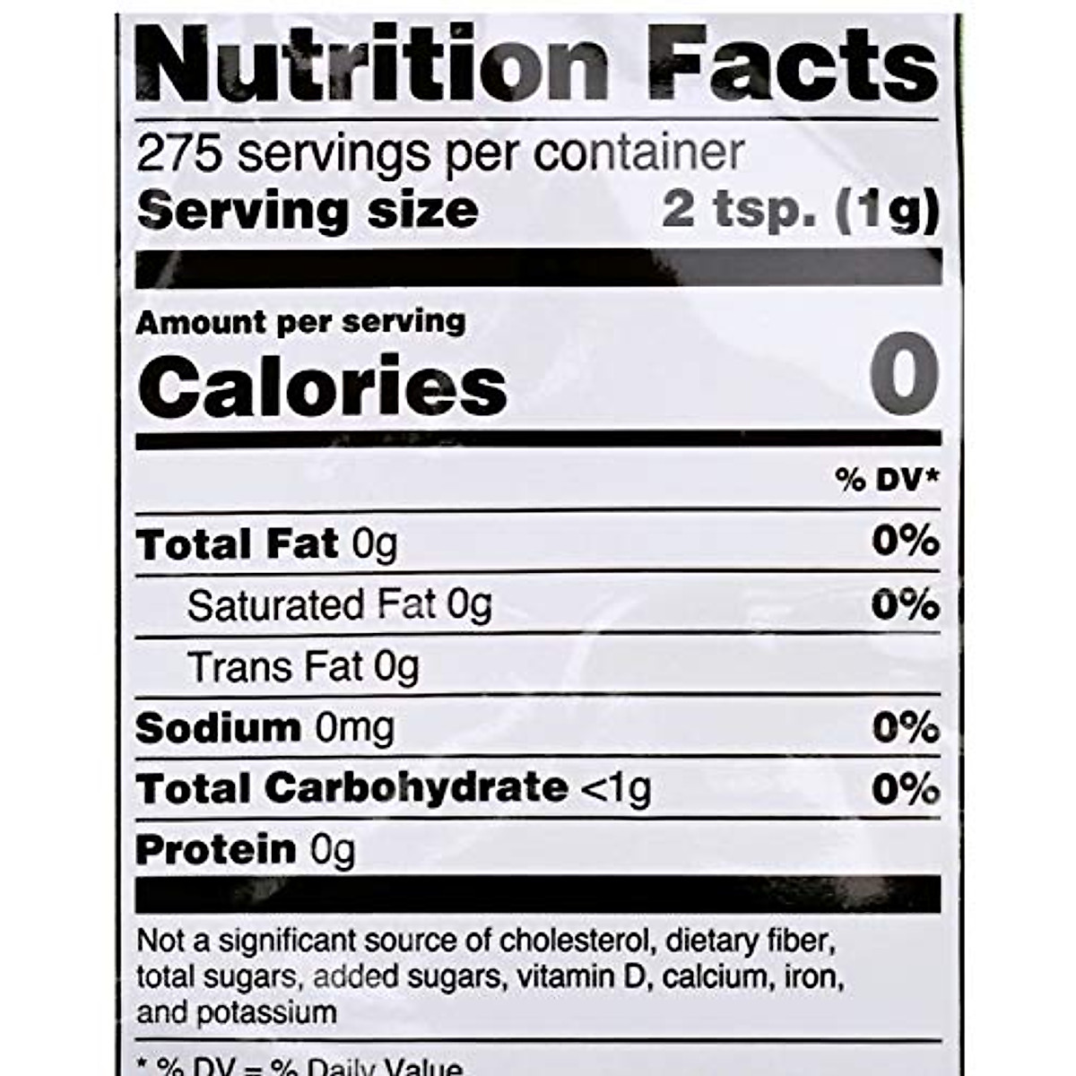 Great Value No Calorie Stevia 9.7 Oz