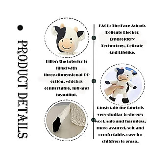 CHELEI2019 11.8" Cow Stuffed Animals Soft Cuddly Cow Plush Stuffed Animal Toy for Kids