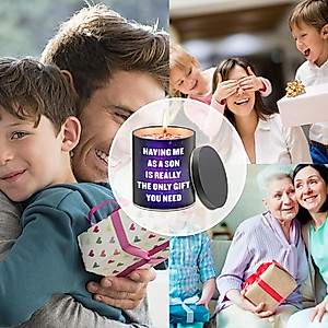 Gifts for Mom, Mom Gifts from Son, Christmas Birthday Gifts for Mom, Dad - Funny Gifts for Dad from Son, Dad Birthday Gifts, Gardenia Scented Candles