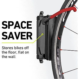 Vibrelli Swivel Bike Wall Mount - Vertical Bike Rack Garage - Bike Hangers for Garage - Bike Storage Garage - Bike Hanger for MTB, Road, eBike - Bike Hooks for Garage