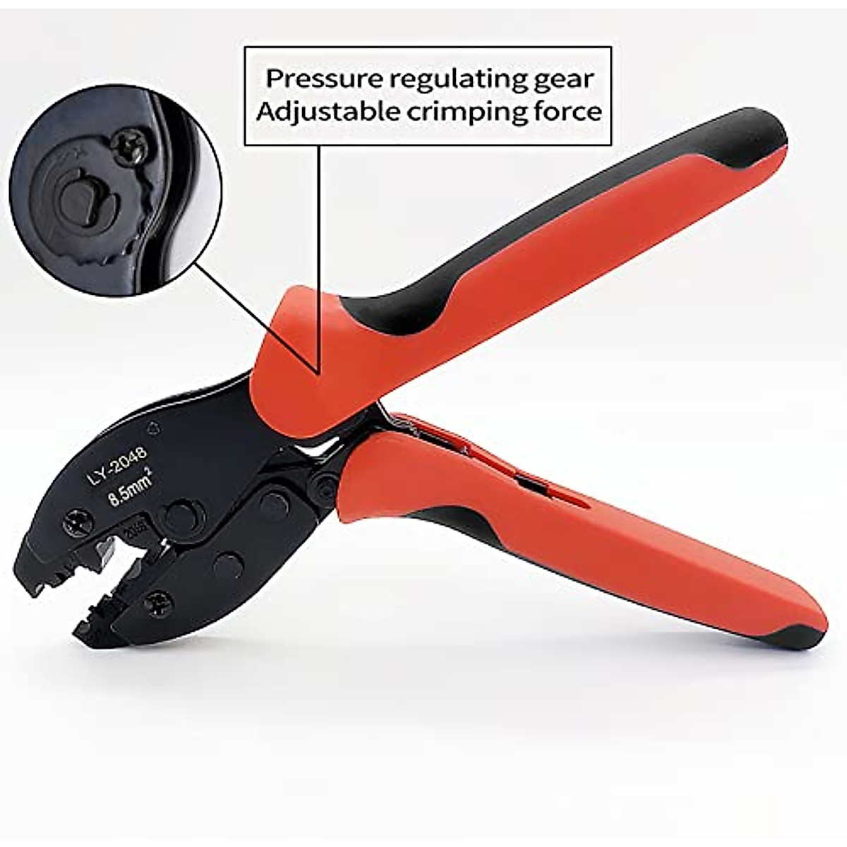 Spark Plug Wire Crimper,Crimping Pliers for Spark Plug Stripping Tool LY-2048 Spark Plug Wire Crimper-Ratchet Wire Terminal Crimper-Wire Crimping Tool