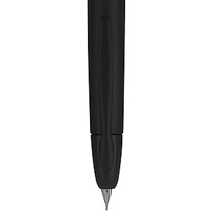 PILOT Vanishing Point Collection Refillable & Retractable Fountain Pen, Matte Black Barrel, Blue Ink, Medium Nib (60581)