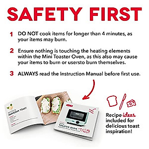 DASH Mini Toaster Oven Cooker for Bread, Bagels, Cookies, Pizza, Paninis & More with Baking Tray, Rack, Auto Shut Off Feature - Aqua